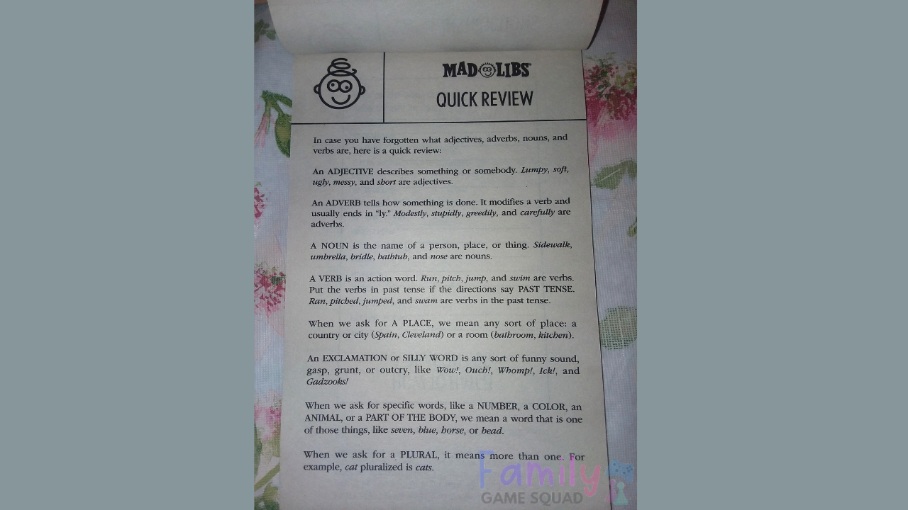 Mad Libs, Fun and Educational